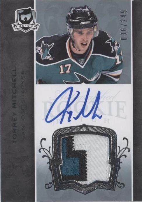 2007-08 Upper Deck The Cup - Autographed Rookie Patch Torrey Mitchell ...