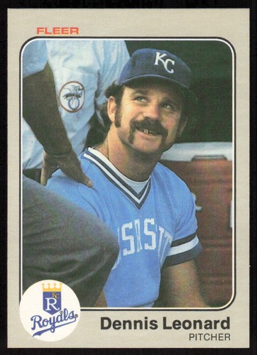 1983 Fleer #116 Dennis Leonard - FREE SHIPPING | eBay