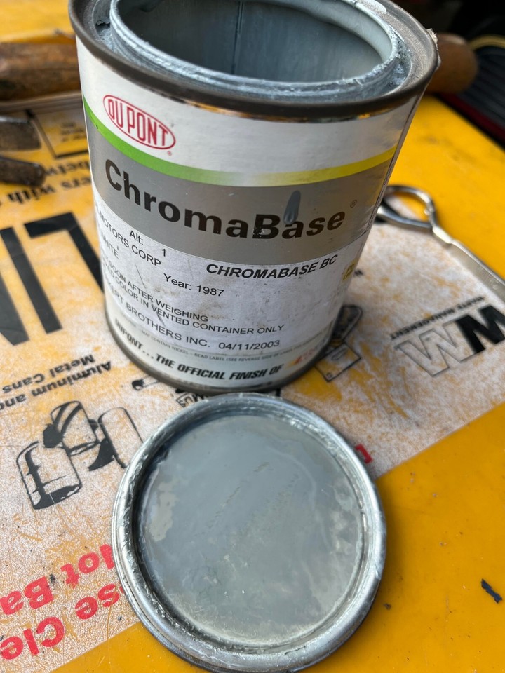 Late 70s-80s GM Dupont Chromabase Lacquer Paint AUTO PAINT Blue | Blue ...
