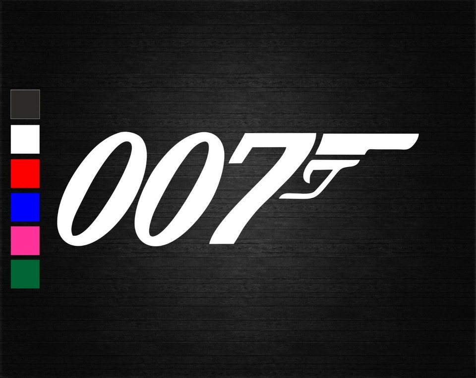 007 JAMES BOND MOVIE FILM VINYL DECAL STICKER CAR/VAN/WALL/DOOR/LAPTOP ...