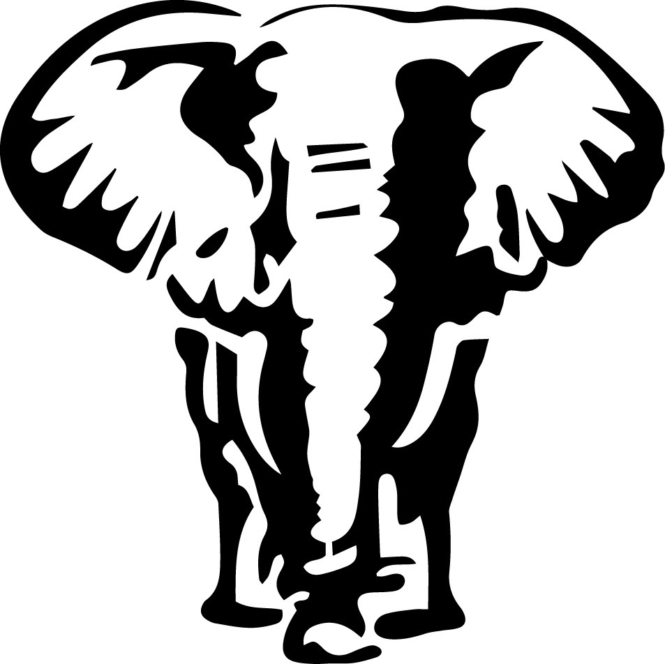 4.25" Elephant Decal Sticker Car Decor Safari Jungle Wildlife Animal ...