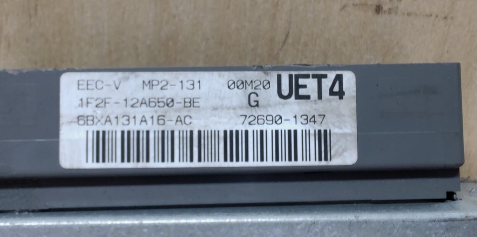 01 2001 WINDSTAR 3.8L COMPUTER BRAIN ENGINE CONTROL ECU ECM MODULE ...