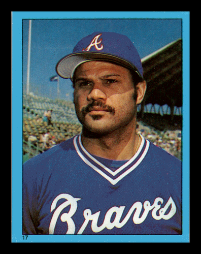 1982 Topps Stickers Chris Chambliss Atlanta Braves #17 NM-MINT | eBay