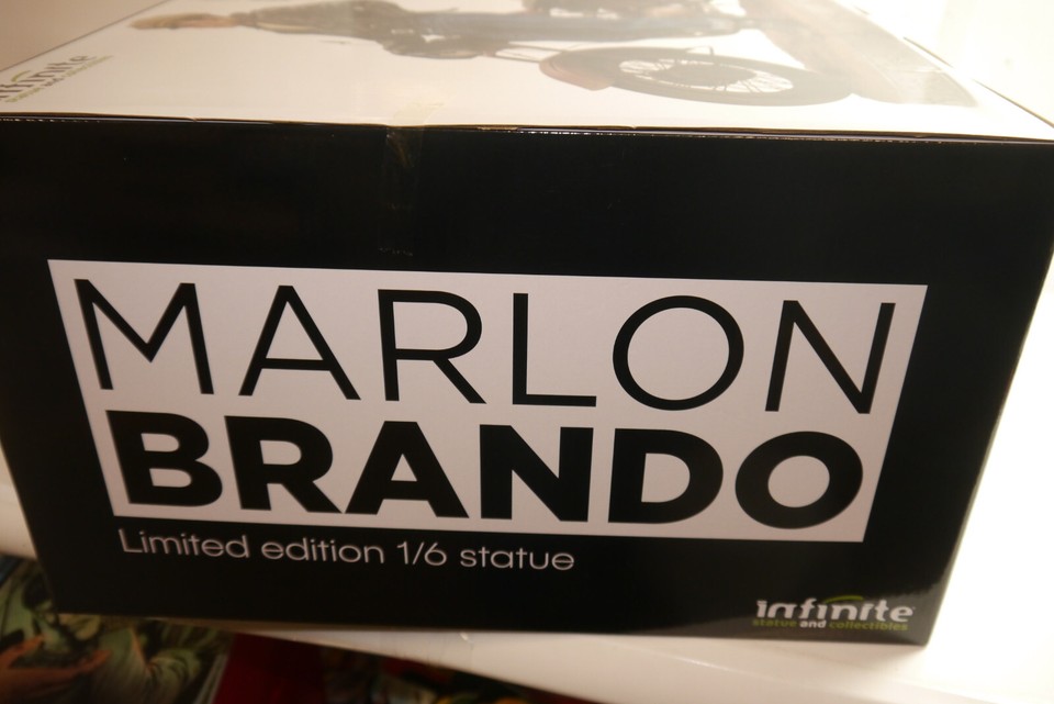 Marlon Brando With Bike Old & Rare 30Cm Resin Statue Infinite Statue ...