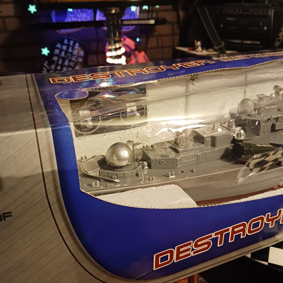 JHT RC Destroyer Warship Model Boat with Remote Control | eBay