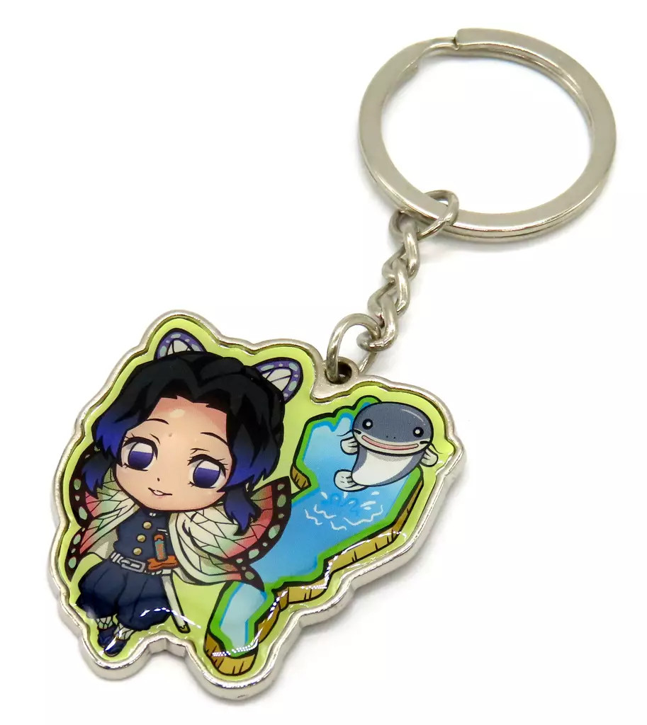 Key chain Shinobu Kocho (Lake Biwa) Metal key chain "Demon Slayer ...