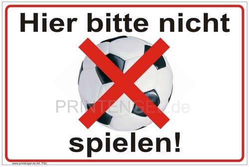 Sign Please Do Not Play Here I Ball Games Prohibited Aluminum Composite ...