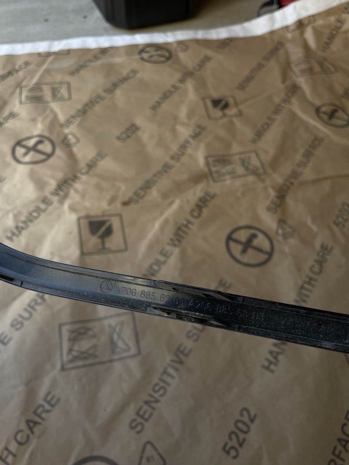 MERCEDES OEM 22-23 C300 Rear Bumper Bumper Components-Center Molding ...