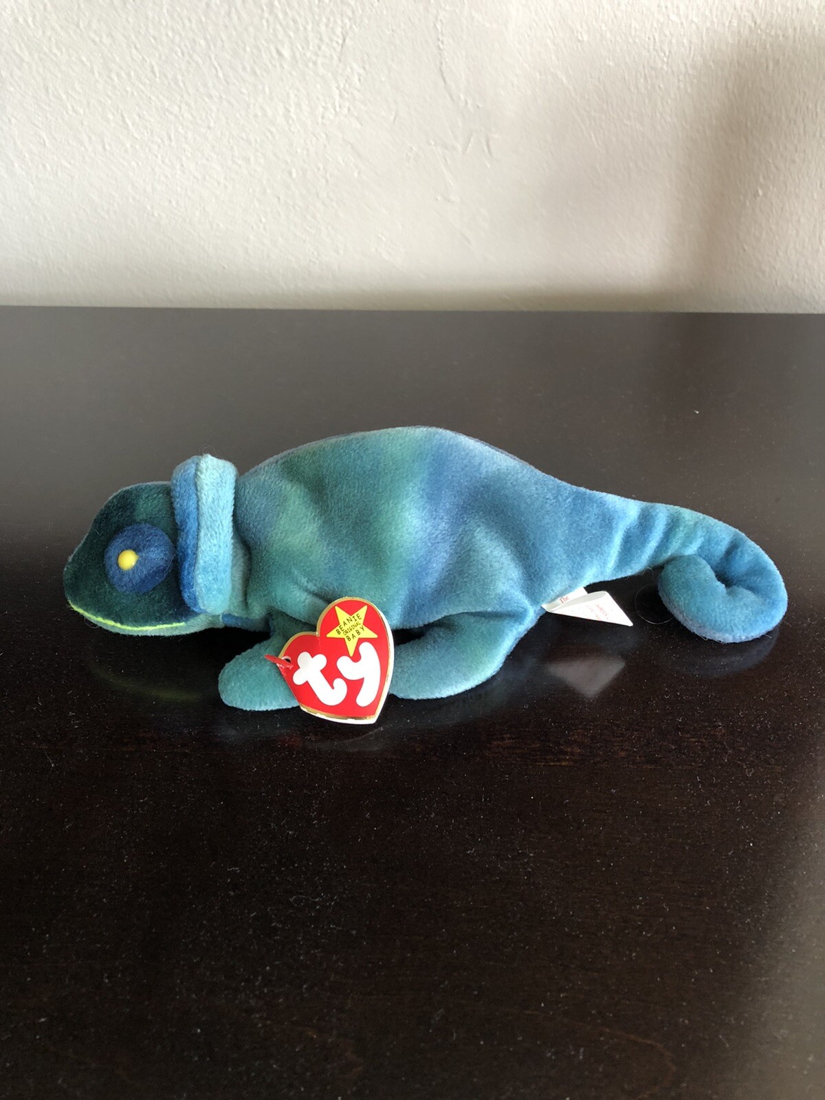 Ty Beanie Baby Rainbow the Chameleon VERY RARE First Run Tag Errors ...