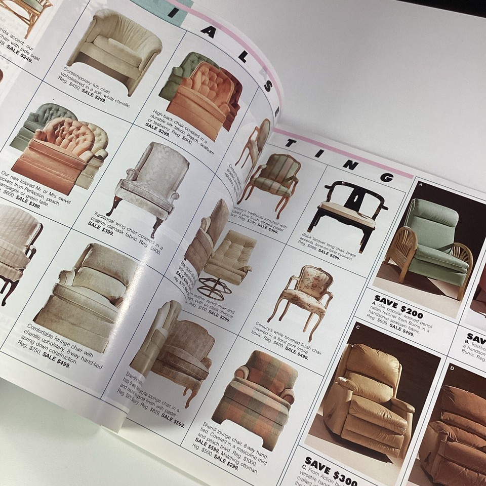 Florida Catalog Miami Burdines 1988 Christmas Home Beachcore Rattan | eBay