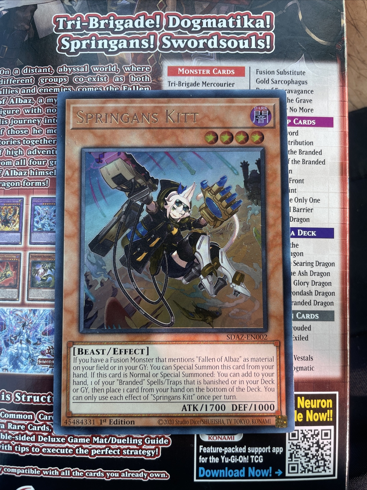 Yu-Gi-Oh! TCG Springans Kitt Structure Deck: Albaz Strike SDAZ-EN002 ...