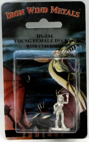 Ral Partha DS-104 Young Female Decker with Cyberdeck (Shadowrun ...