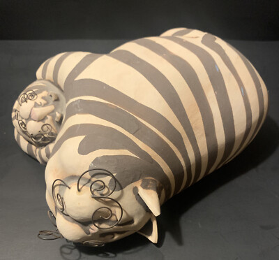 Vintage C Butler Jones Resting Phat Cat And Baby Cat Whimsical Piggy ...