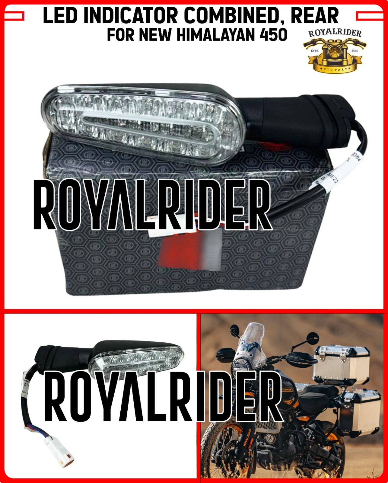 "LED INDICATOR COMBINED, REAR" Fit For Royal Enfield New Himalayan 450 ...
