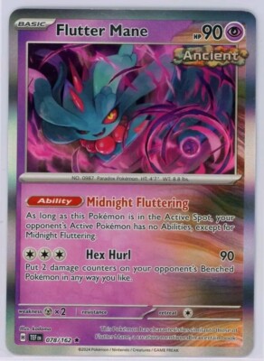 Pokemon TCG Flutter Mane 078/162 Temporal Forces Holo Rare NM/M | eBay