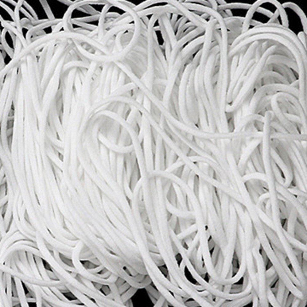 50m/100m Length 1/8" 3mm Elastic Rope Elastic Band Round Cord Stretch ...