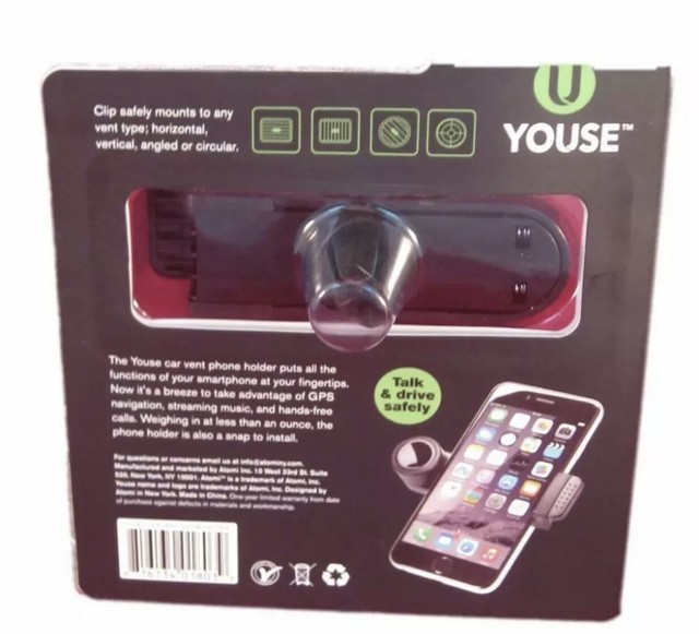 Youse Universal Car Vent Phone Holder for Smartphones GPS and Mobile ...