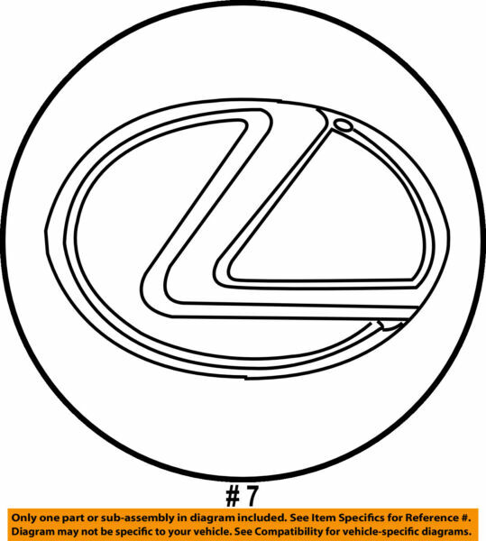 42603-50310 Toyota Ornament sub-assy, wheel hub 4260350310, New Genuine ...