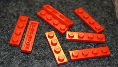 (8) 1x4 Red Standard Plate Bricks ~ Lego ~ NEW ~ Castle | eBay