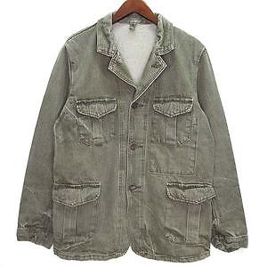 Spellbound Denim Coverall Jacket Khaki Gray 3 Men'S | eBay