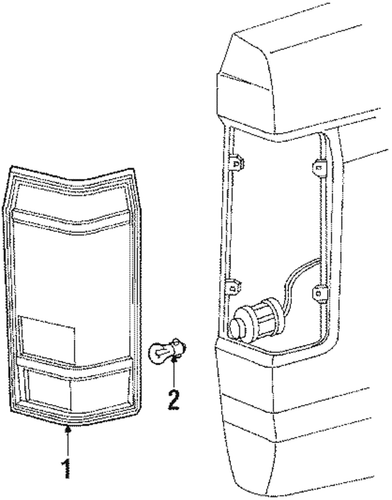 Genuine Ford Tail Lamp Assembly F1TZ-13404-C | eBay