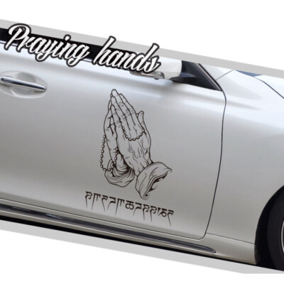 Praying Hands Buddha Car Decal Sticker Reflective Vinyl for Window ...