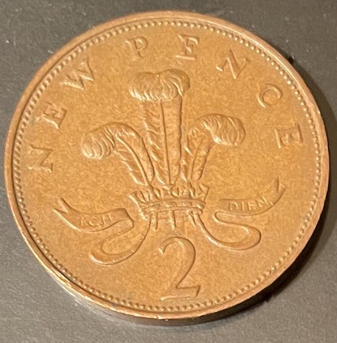 Queen Elizabeth New Pence 2P Elizabeth II, D.G.REG.F.D R Coin 1971 1st ...