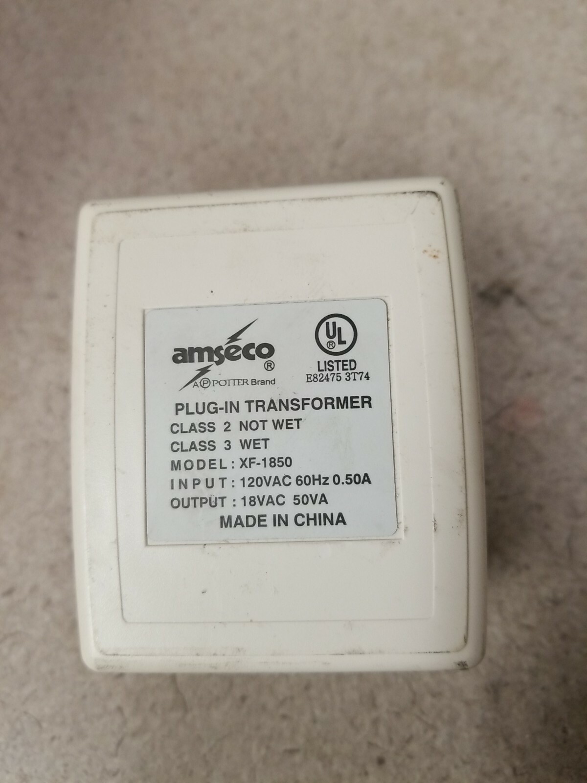 Amseco Identicard 18V Power Supply. A-1-504 | eBay