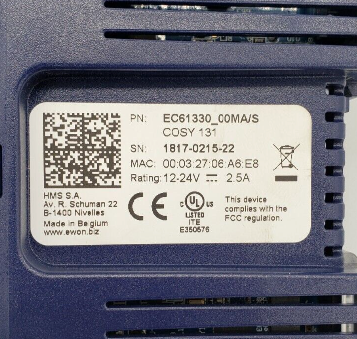 Ewon COSY 131 Industrial Remote Access VPN Gateway EC61330_00MA/S ...