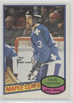 1980-81 O-Pee-Chee Wrong Back Dave Farrish #311 | eBay