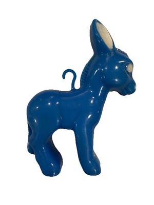 Vintage Rosbro Plastic Ornament Christmas Donkey HTF Blue | eBay