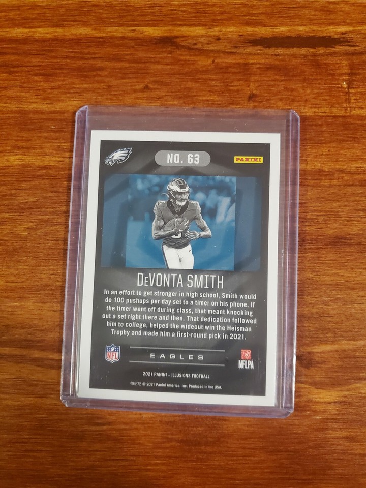 DeVonta Smith Rookie Card RC Base 2021 Panini Illusions Philadelphia ...