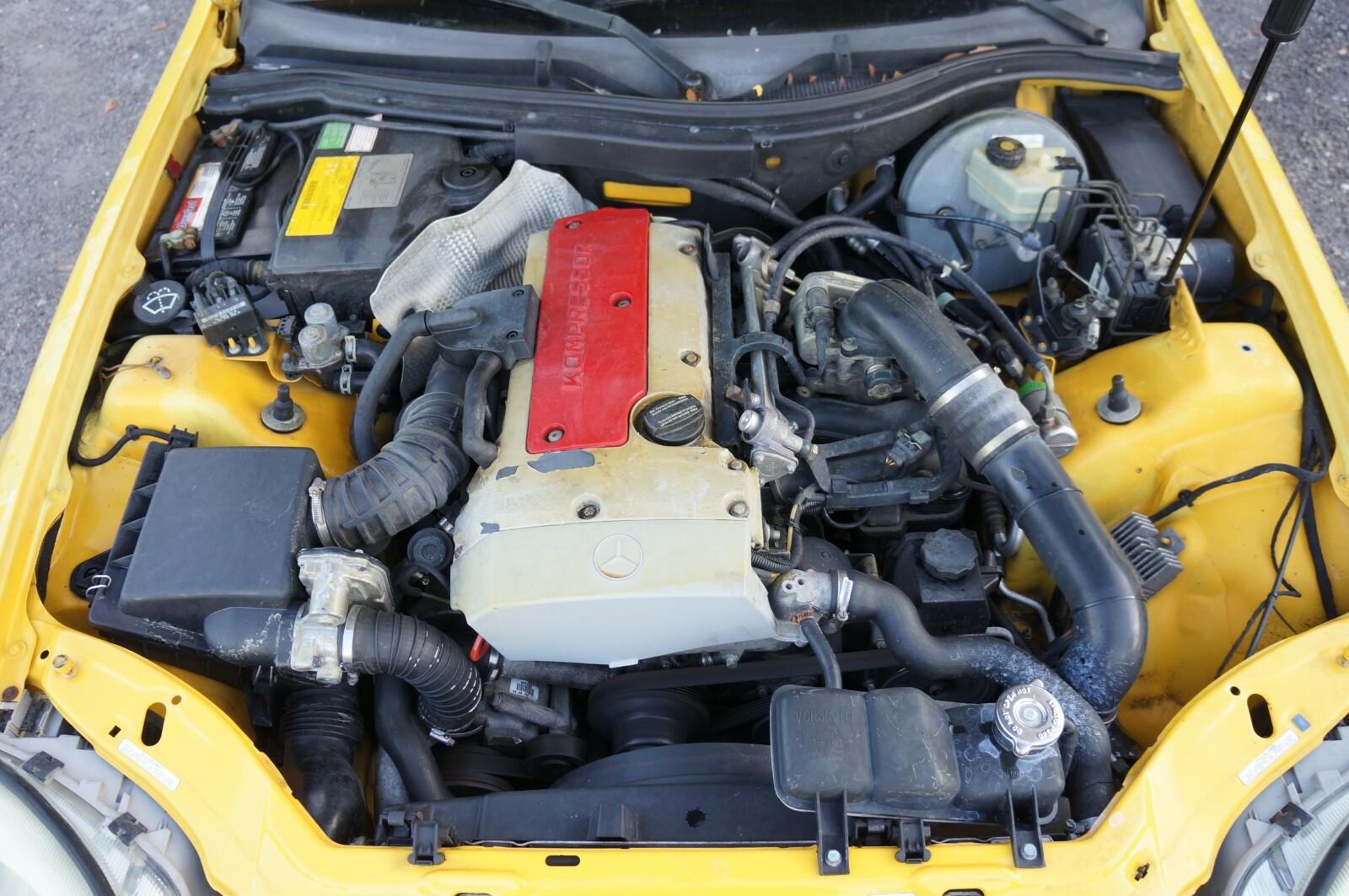 1997-2004 mercedes r170 slk230 right side air intake intercooler hose ...