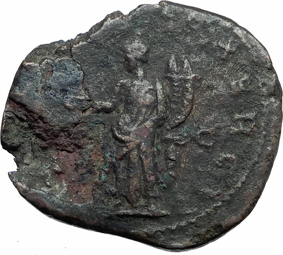 GALLIENUS Authentic Ancient 253AD Rome SESTERTIUS Roman Coin CONCORDIA ...