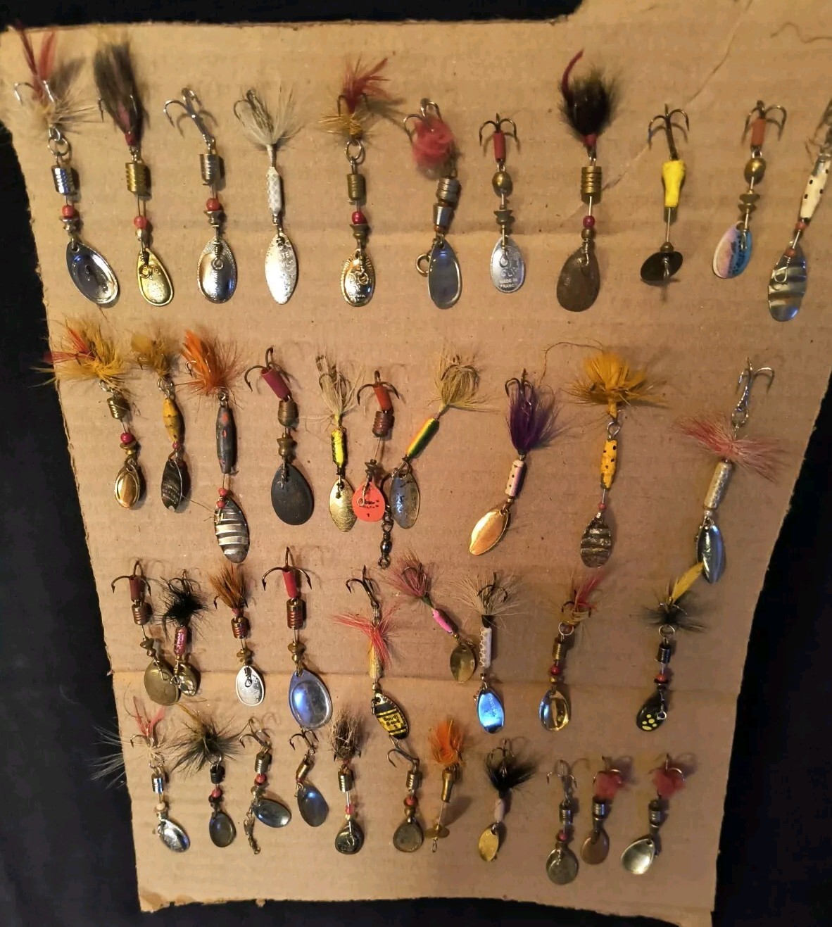 Large Lot Of 40 Vintage Fishing Lures, Rooster Tails | eBay