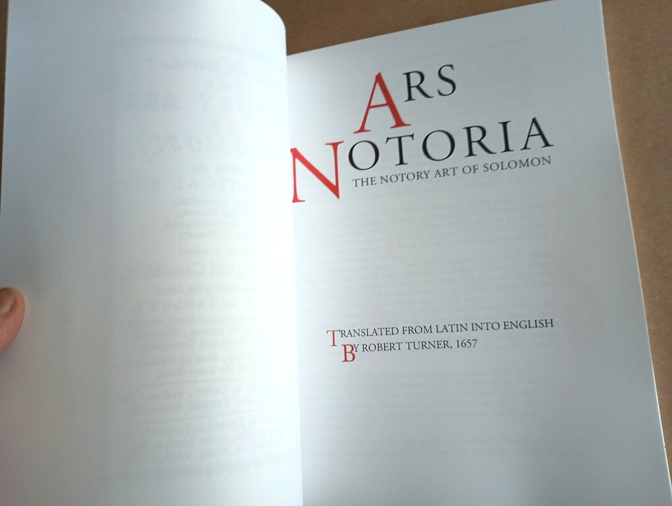 Robert Turner (1657) Notory Art of Solomon * Ars Notoria * Magic Memory + Demons | eBay