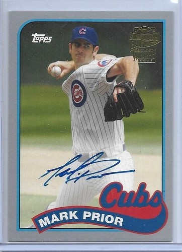 2015 TOPPS ARCHIVES SILVER MARK PRIOR AUTOGRAPH AUTO #D/199 CHICAGO ...