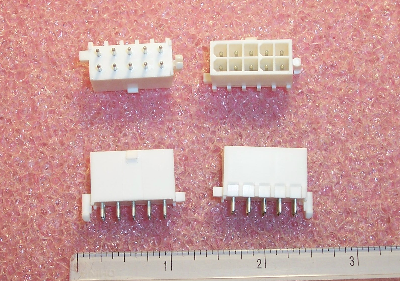 QTY (20) 770858-1 TYCO 10 POSITION (5x2) VERTICAL POWER HEADERS MALE ...