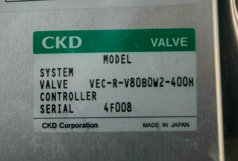 VEC-R-V80B0W2-400H / SYSTEM VALVE CONTOLLER / CKD CORPORATION | eBay