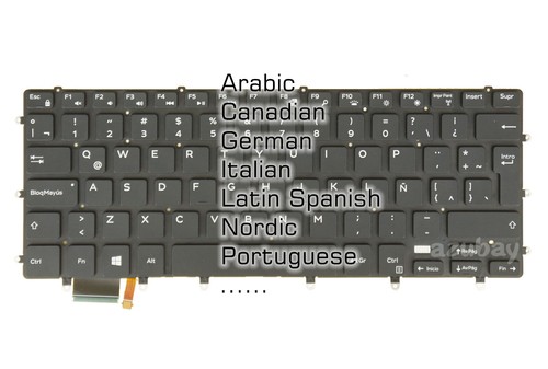 Keyboard For Dell Precision 5510 M5510 5520 5530 5540, XPS 15 7590 ...