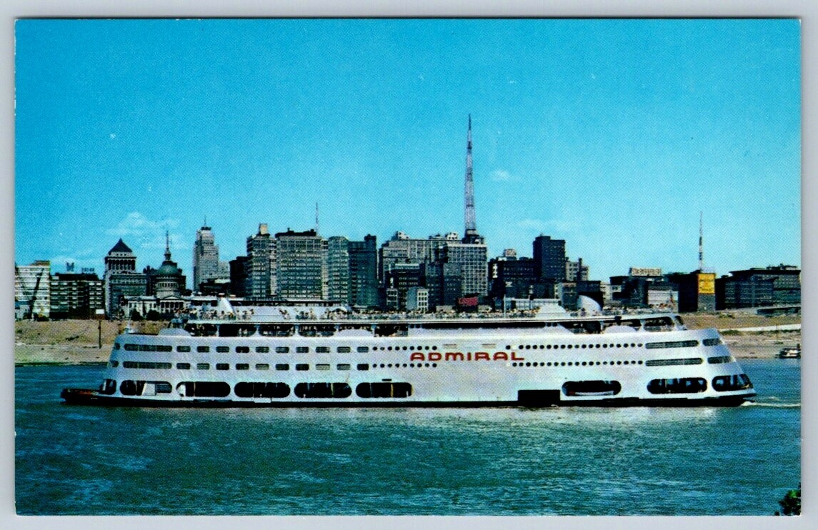SS Admiral, Excursion Boat, Mississippi River, St Louis MO, Vintage ...