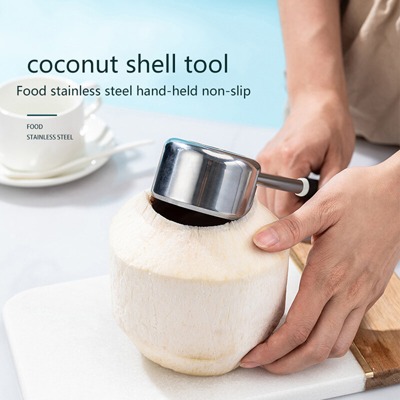 1Pc Durable Coconut Opener Tool Stainless Steel Coconut Opener Kitchen ...
