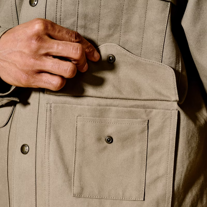 Filson Dry Tin Cruiser 20277929 Gray Khaki Light Tan Beige Tin Cloth ...