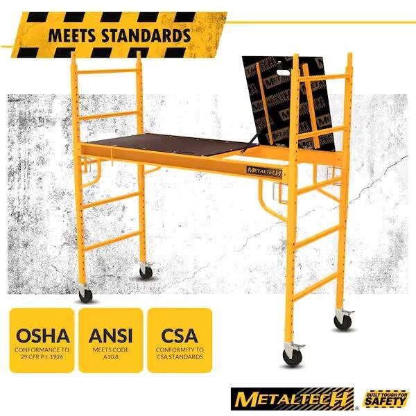 6 Ft. Baker Scaffold With Platform And Included Trap Door 1250 Lbs Load ...