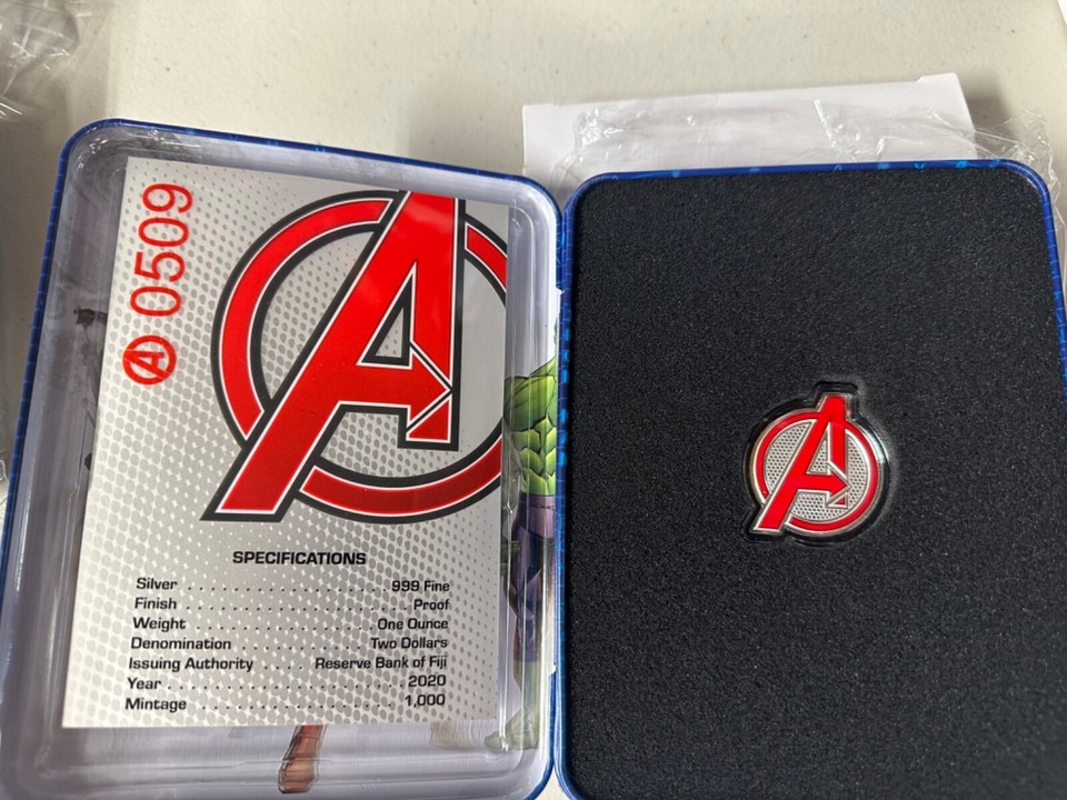 2020 MARVEL AVENGERS LOGO COIN 1 OZ .999 SILVER COIN | eBay