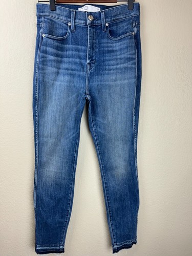 AYR The Riser Womens Skinny Jeans Size 29 Whiskered Medium Wash Blue ...