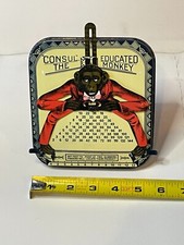 Consul The Educated Monkey Mechanical Mutiplication Calculator Tin Toy ...