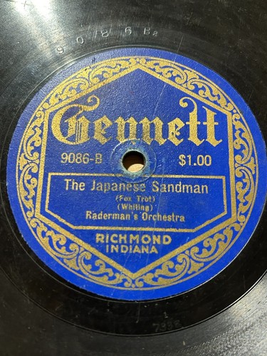 Pre-War Gennett - Japanese Sandman/Cuban Moon - Raderman's Orchestra | eBay