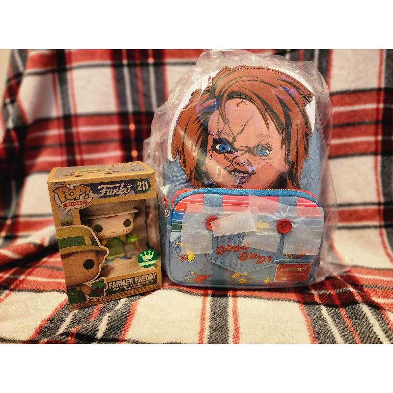 Loungefly Child’s Play Chucky Cosplay Lenticular Mini Backpack & Free ...
