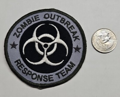 Zombie Outbreak Hunter Response Team Bio Hazard Patch Embroidered Iron ...